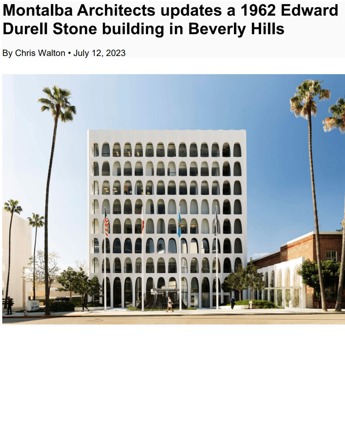 The Architect's Newspaper Highlights Edward Durell Stone Building - OJB ...